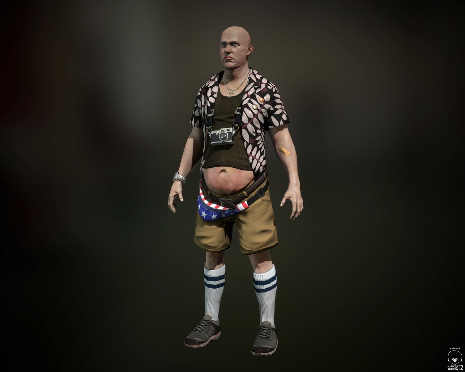 Looking for feedback on new game character — polycount