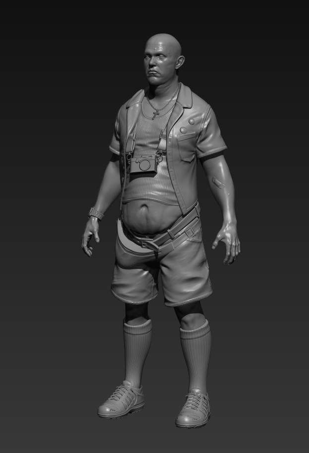 Looking for feedback on new game character — polycount