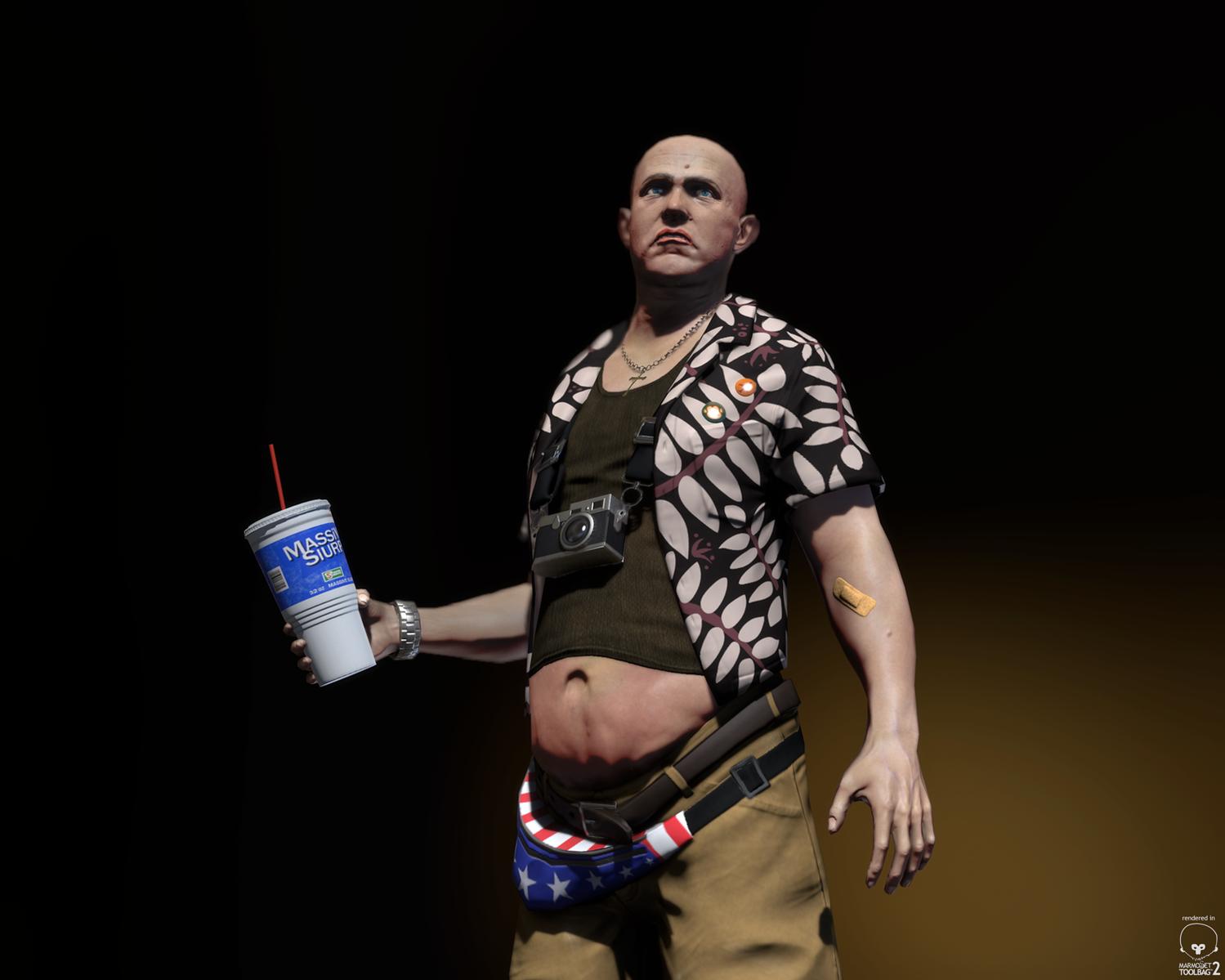 Looking for feedback on new game character — polycount