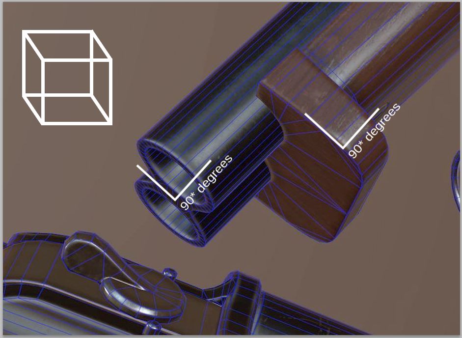 Kriegsmarine Walther Model SLD Double Barrel Flare Pistol — polycount