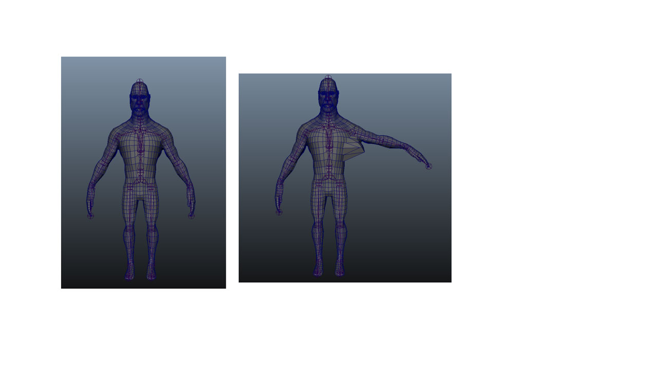 Maya: Rigging skin problems — polycount