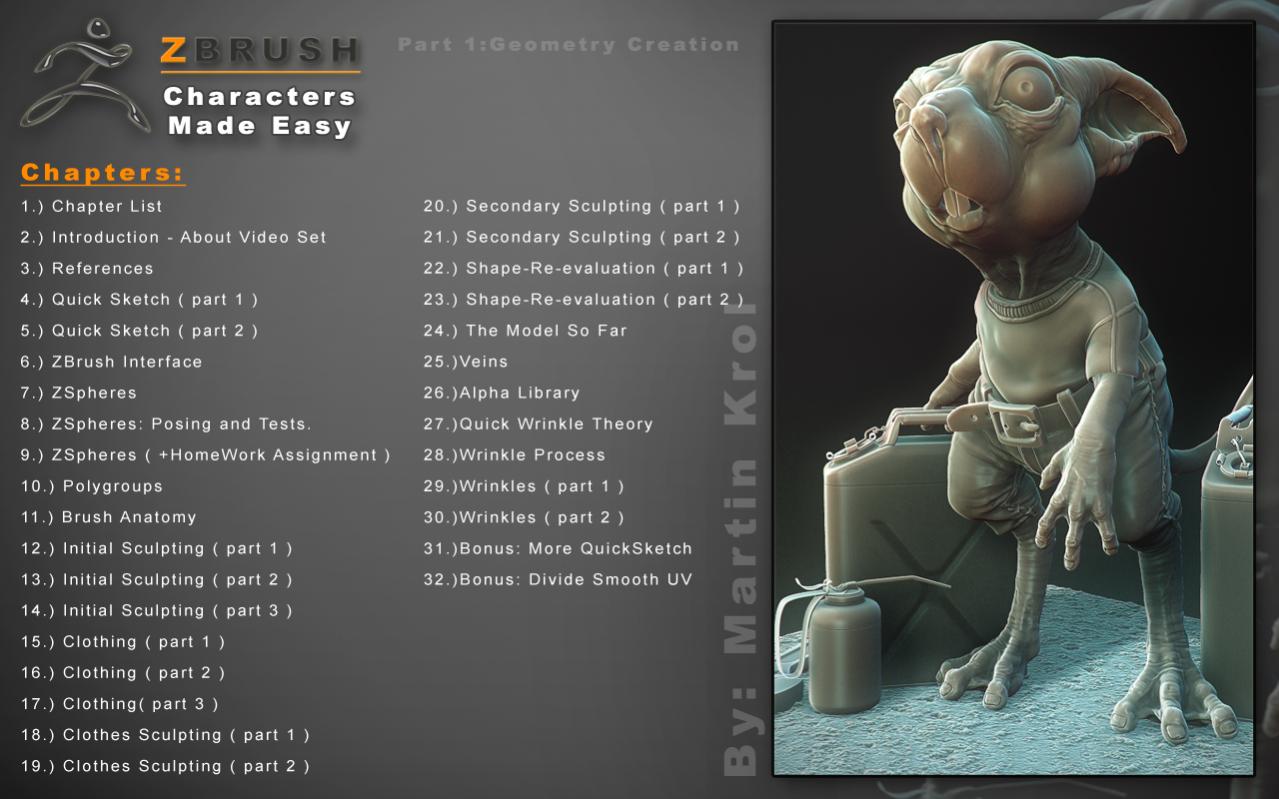 ZBrush 4 training: Characters Made Easy part 1 — polycount