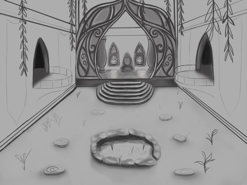 THRONE ROOM - Elvish Throne - SylveriaDreams — polycount