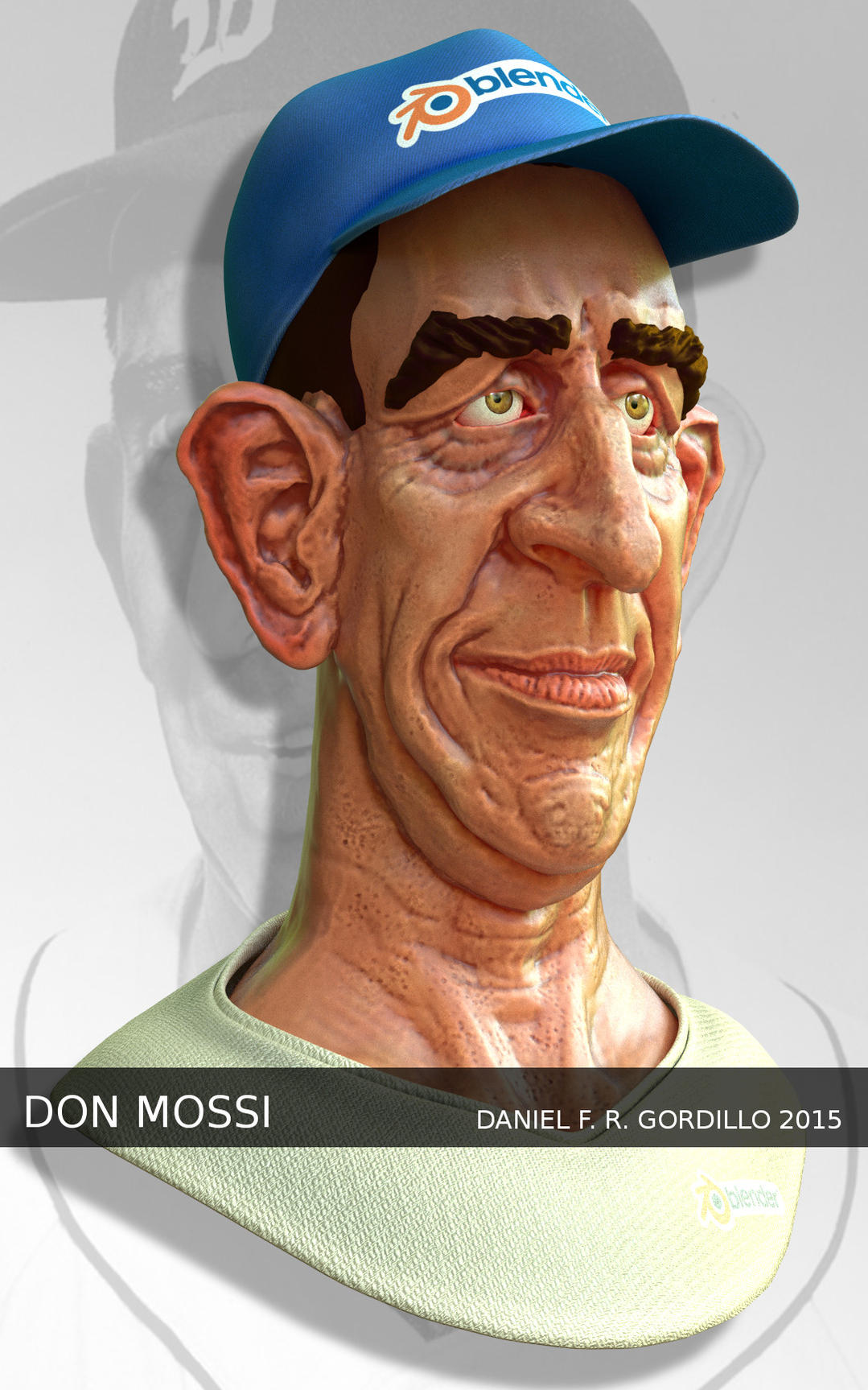 Don Mossi sculpting timelapse — polycount