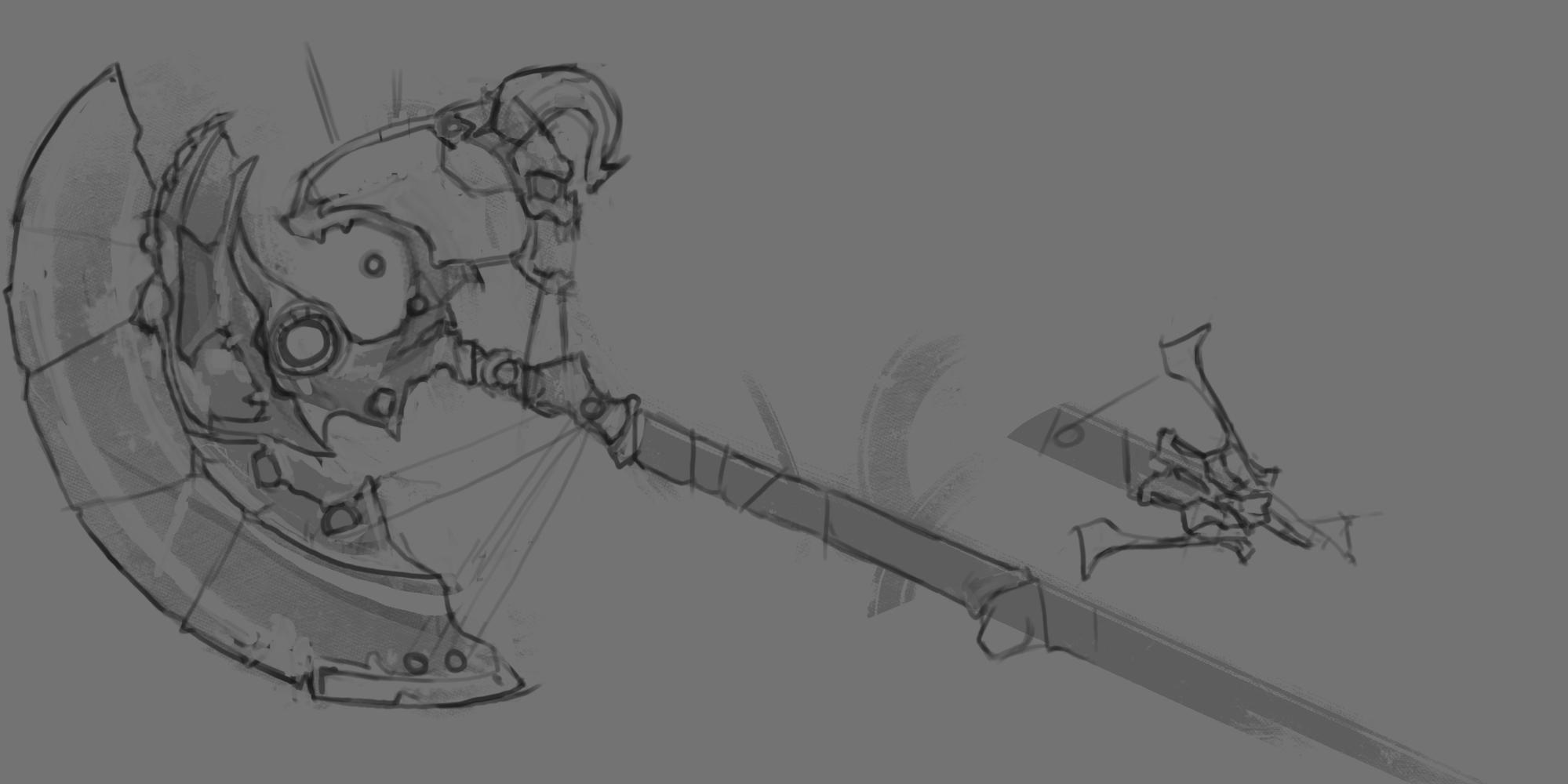 Darksiders Inspired Concept Weapon — polycount