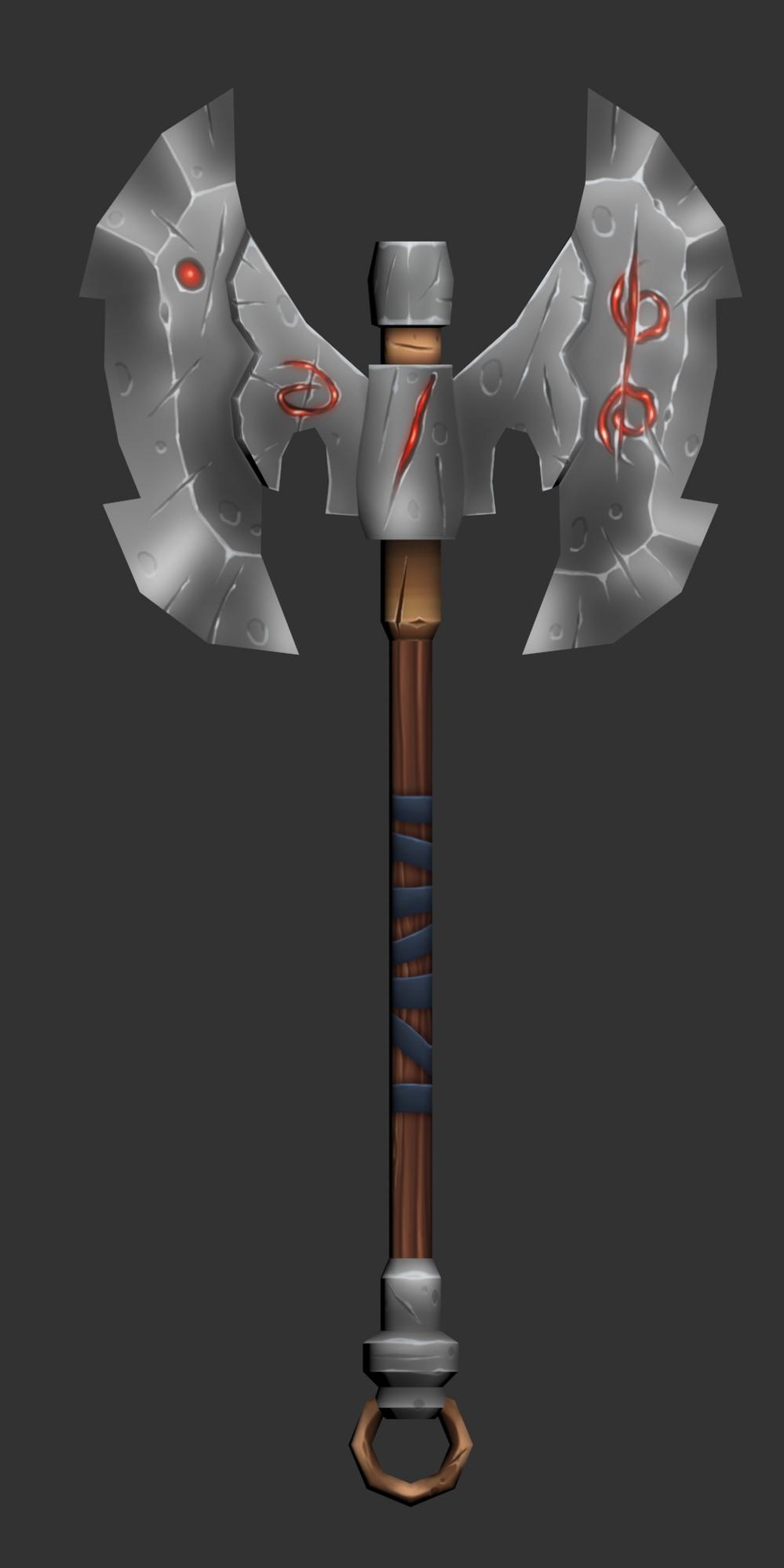Low Poly Hand Painted Axe — polycount