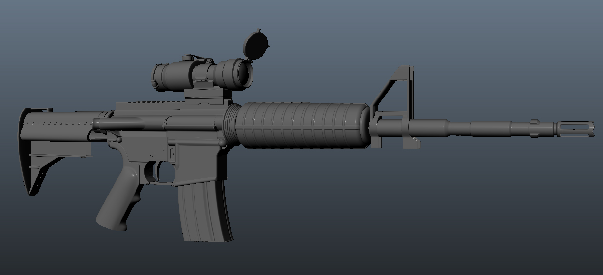 AR-15 M4 — polycount