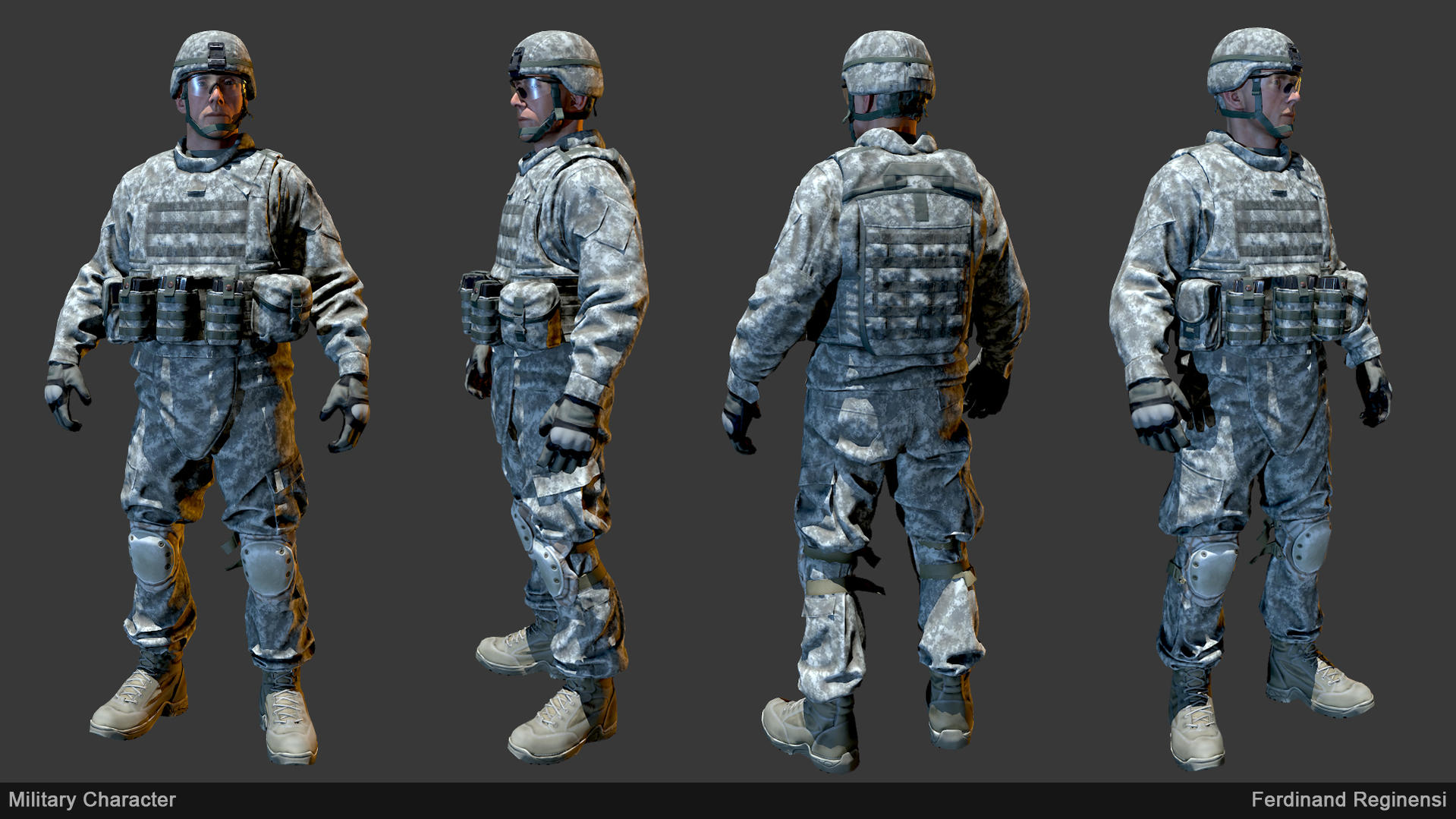 Military character — polycount