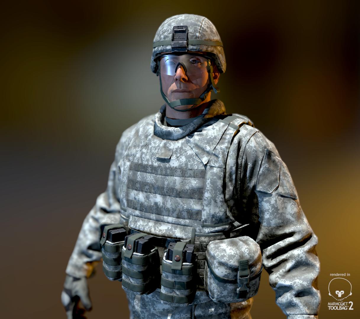 Military character — polycount