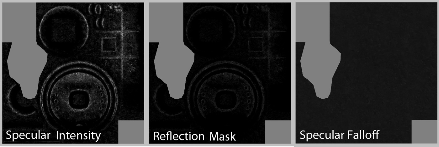 Spec falloffs and reflection masks? — polycount