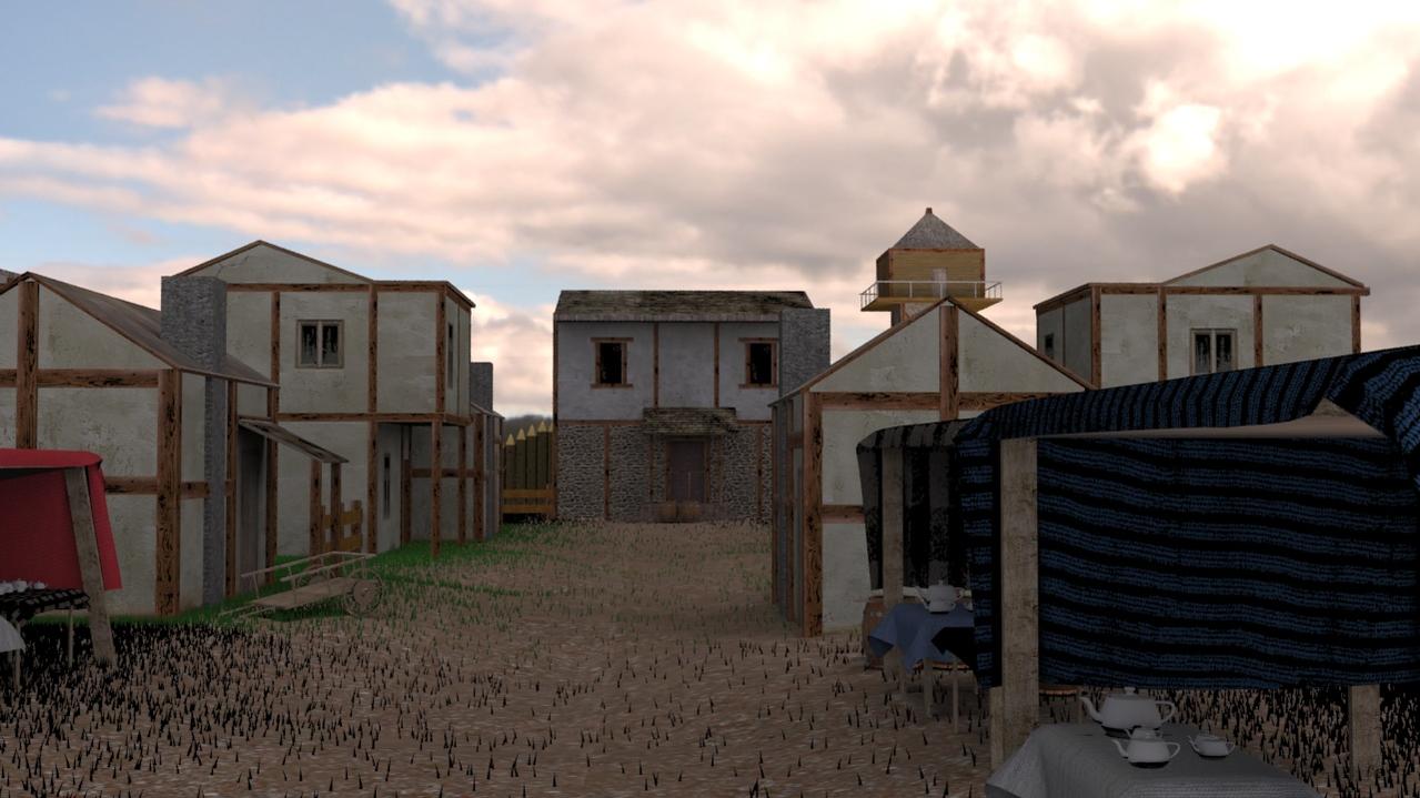 Village - V-ray - Need help! — polycount