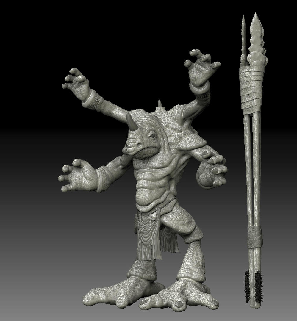 Swamp Creature WIP — polycount