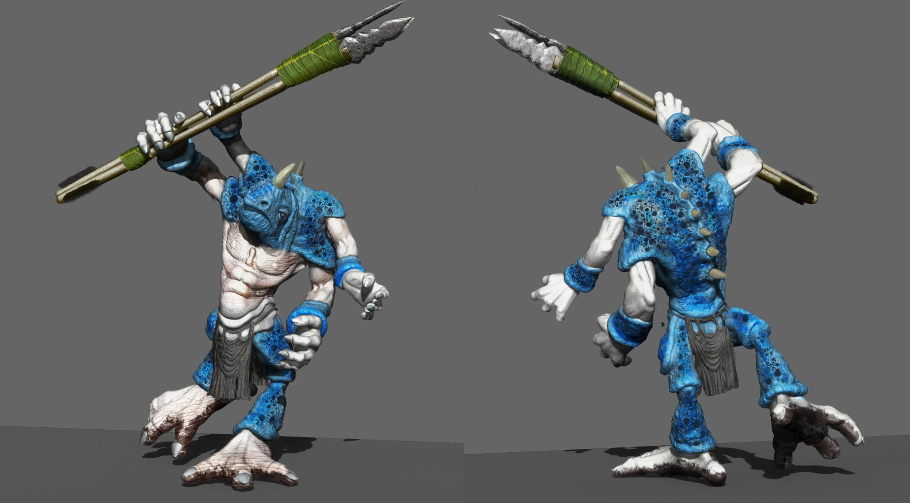 Swamp Creature WIP — polycount