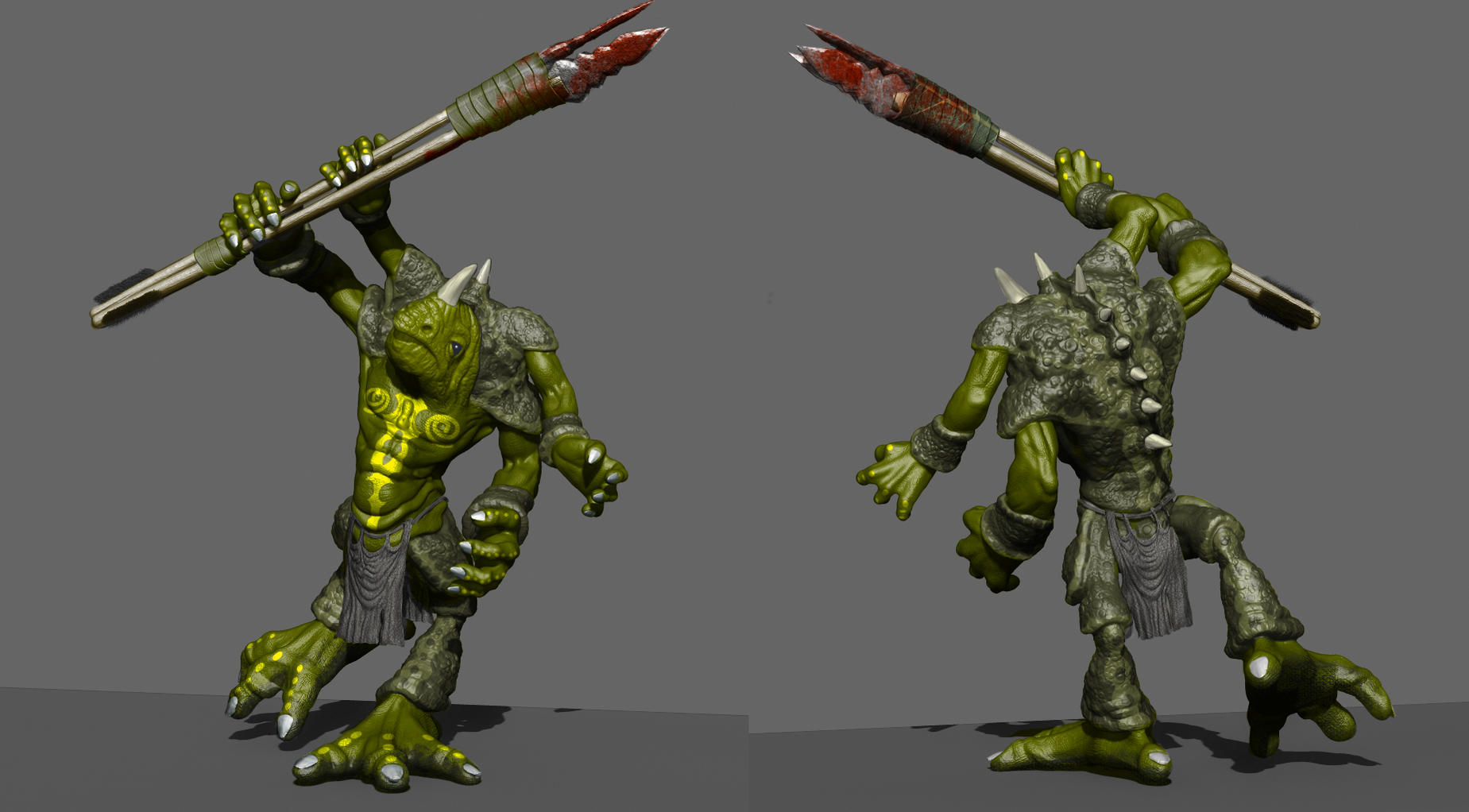 Swamp Creature WIP — polycount