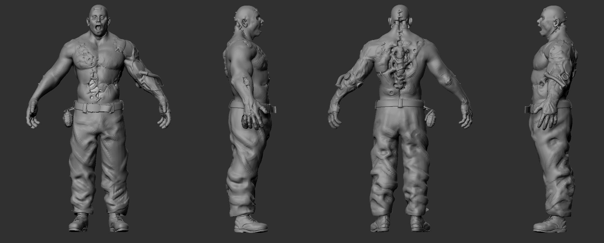 Remastered Zombie Character (CONCEPT A) — polycount