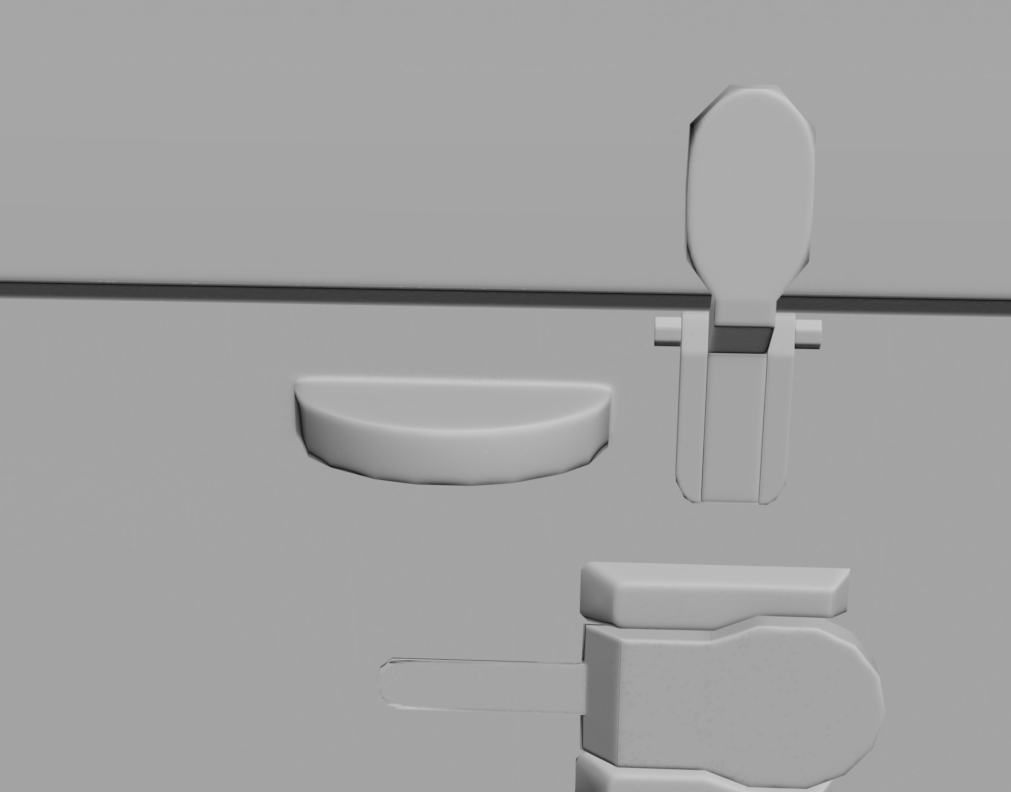 FPS Weapon + uv + normal map baking — polycount