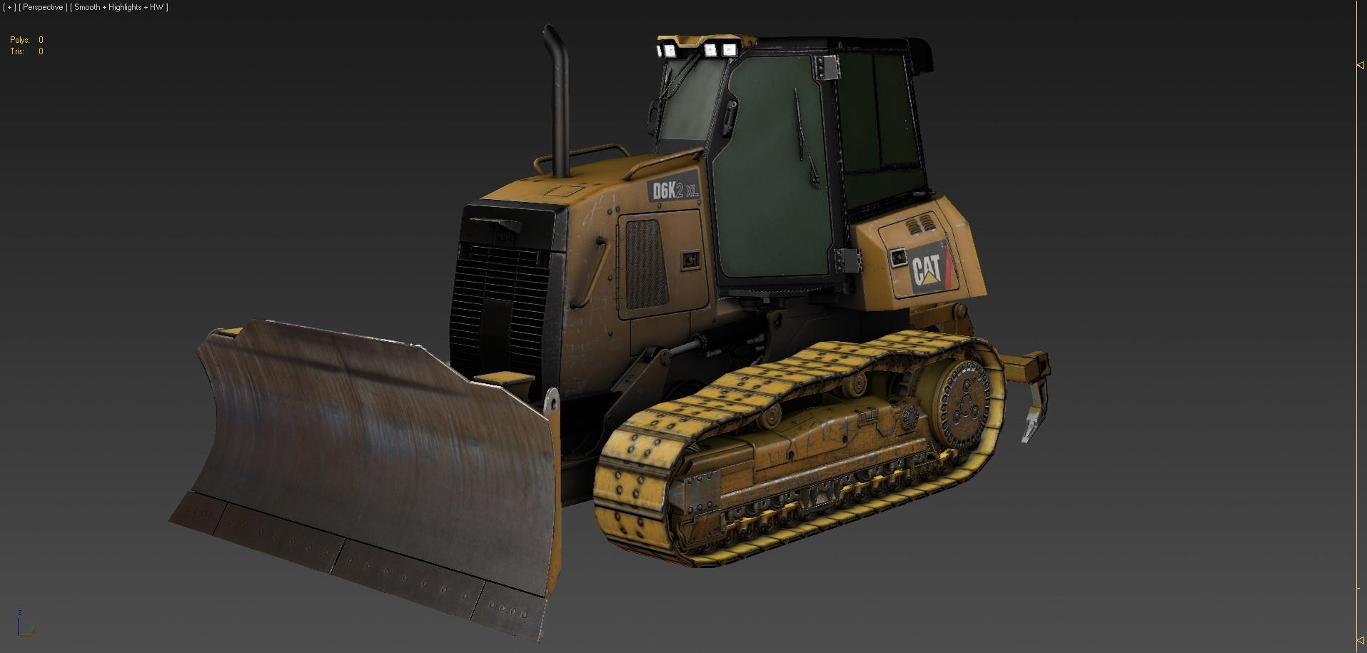 D6K BullDozer — polycount