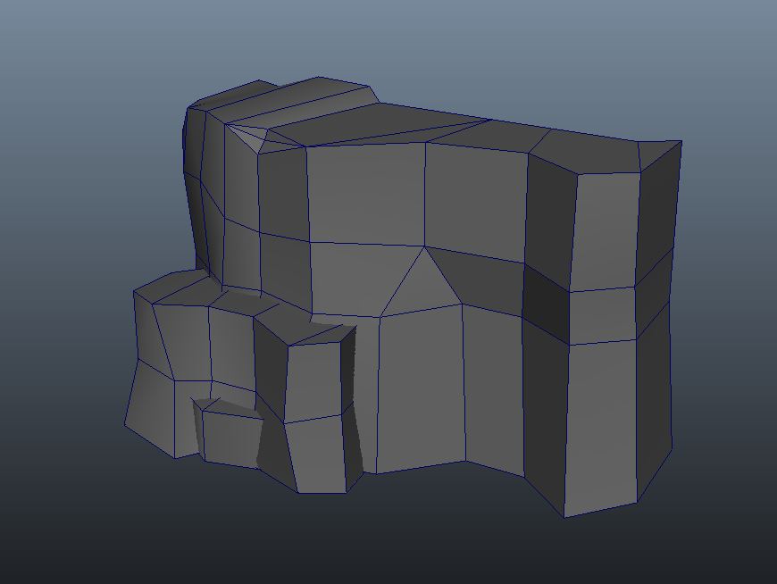 Methods for creating huge cliffs (low poly) — polycount