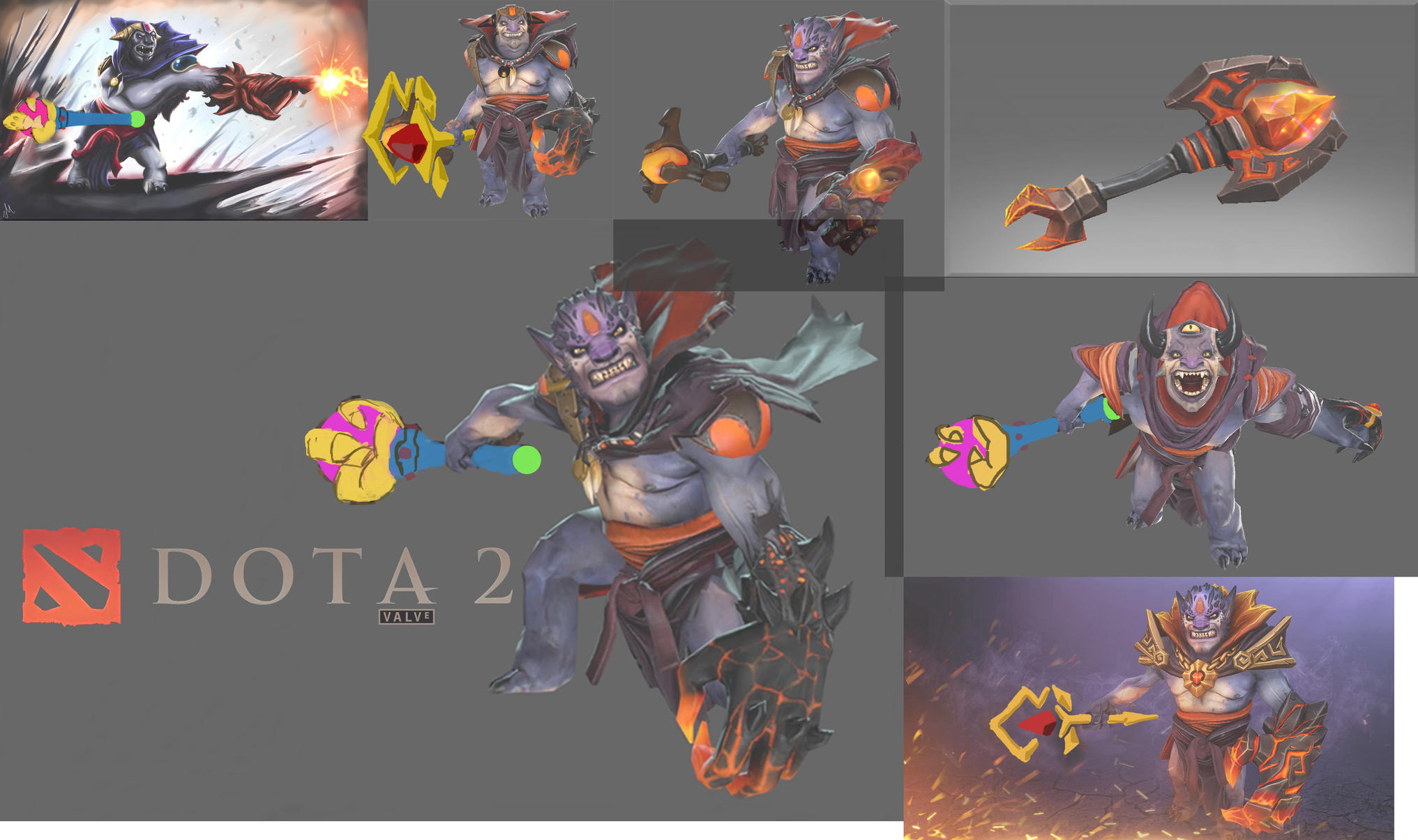Dota2 weapon/silhouette and concept — polycount