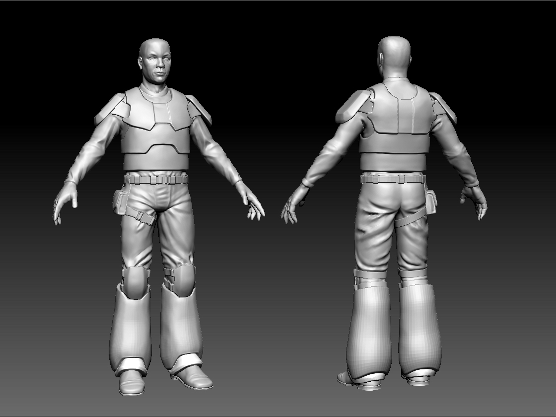 Soldier - game character — polycount