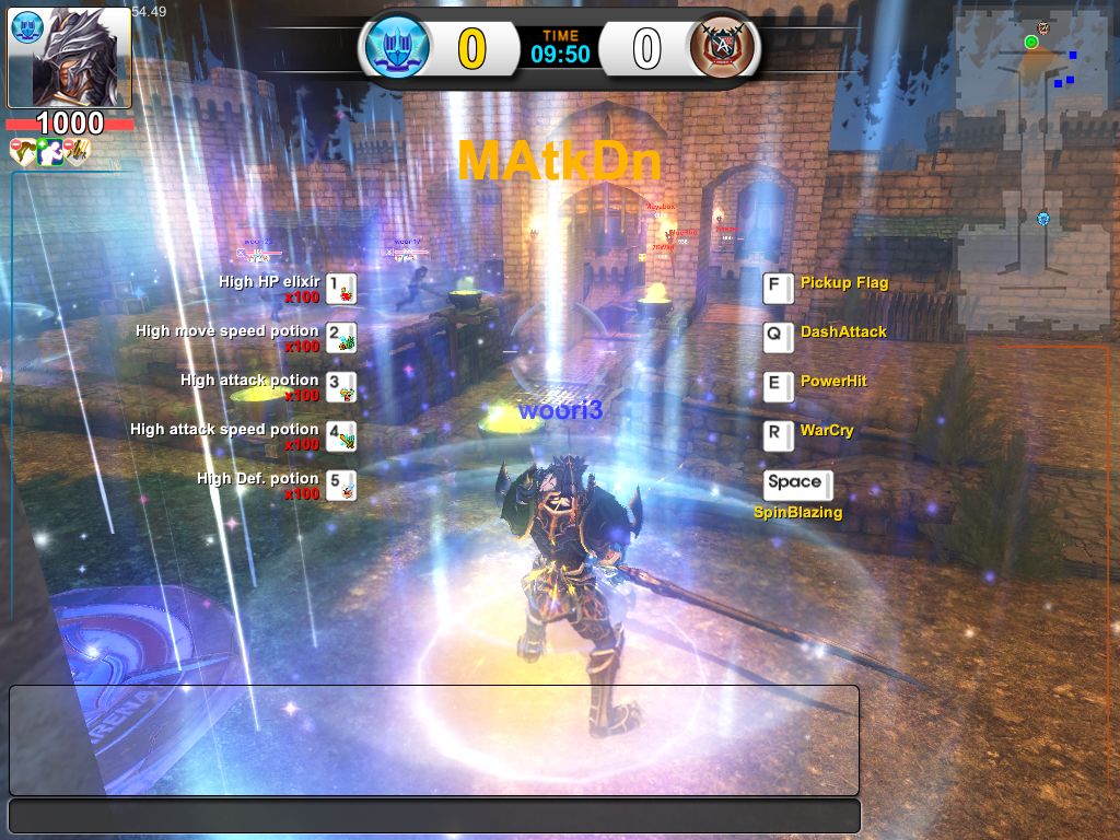 Arena 1 FPS, web game screen shot — polycount