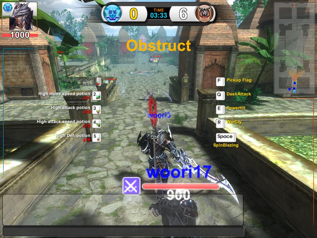 Arena 1 FPS, web game screen shot — polycount