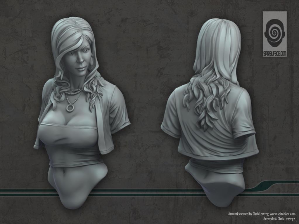 Portfolio Bust — polycount