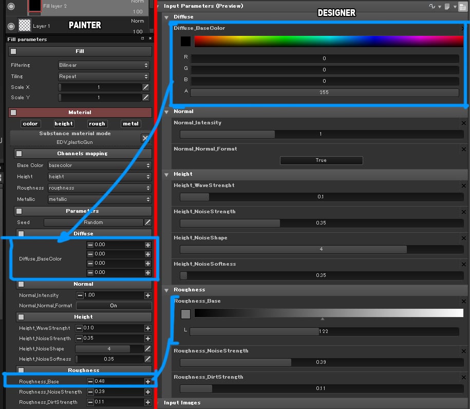 How to build substances for use in Painter ? — polycount