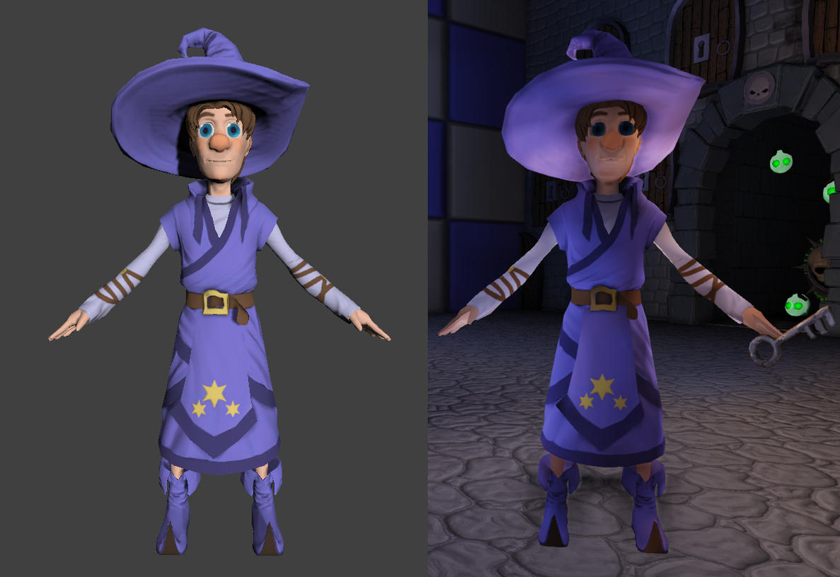 Wizard and NecroMage Characters — polycount