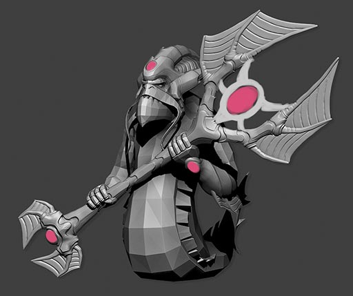 [Dota 2] - Slardar - Royal Slithereen Guard — polycount