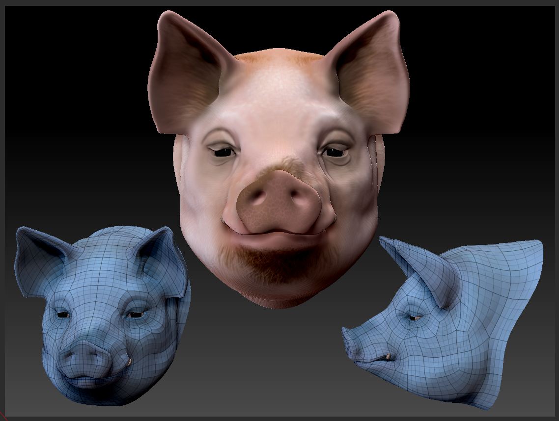 Medieval Farm Pig WIP — polycount