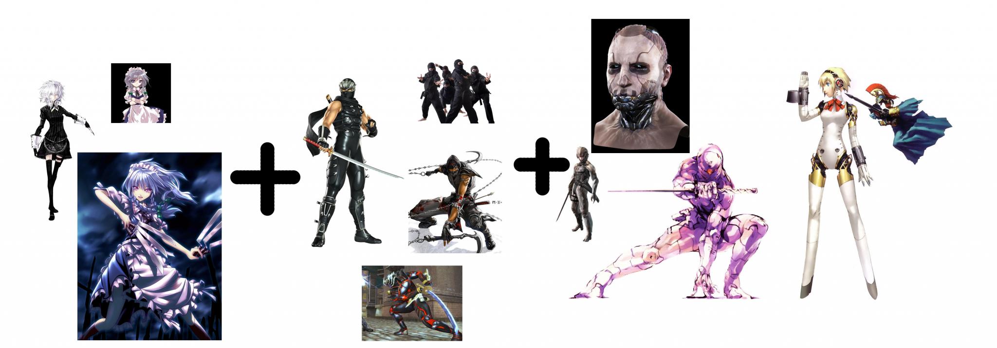 [FIGHTER] Scarlet Weather Rhapsody , SAKUYA, Jv The Wanderer — polycount