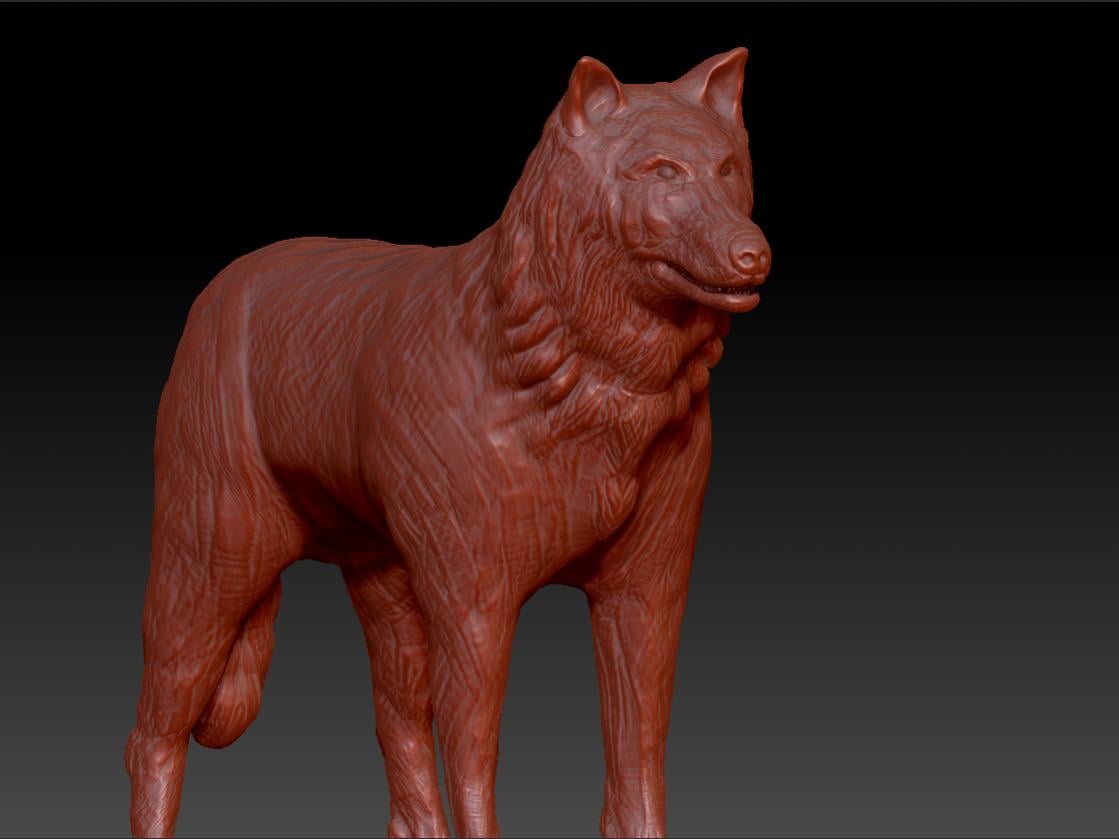 Wolf W.I.P — polycount