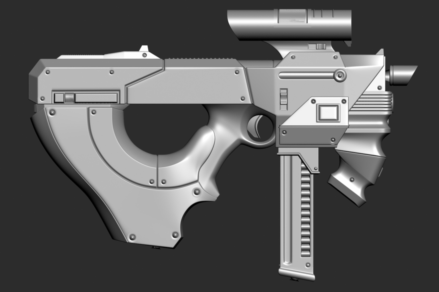 Mini Auto Rail Gun — polycount