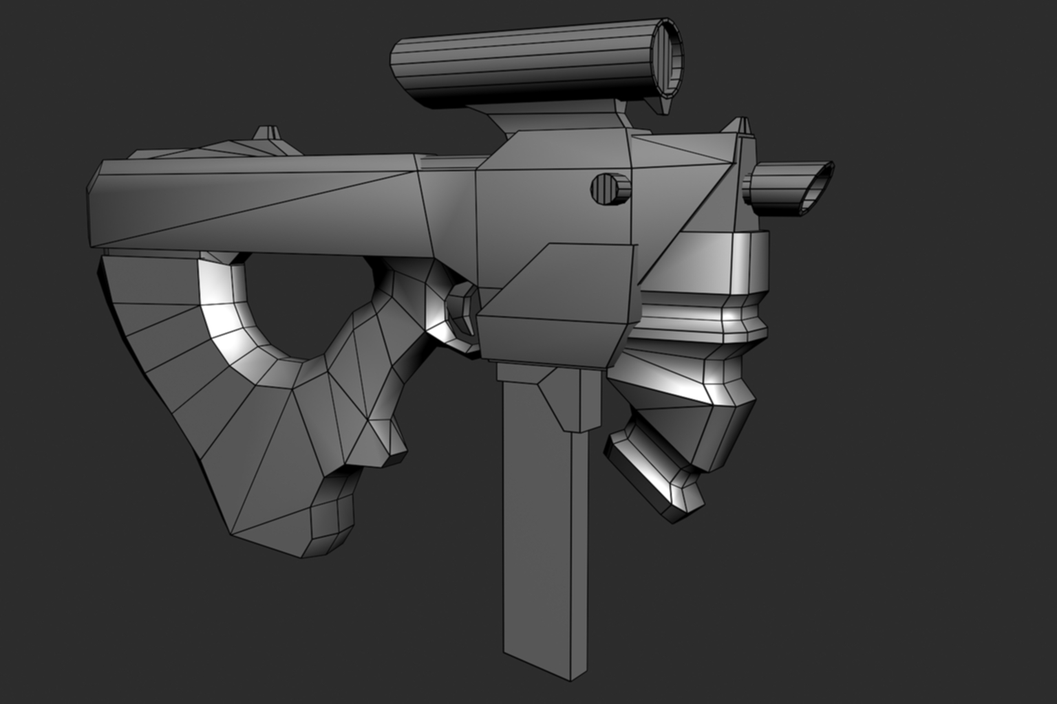 Mini Auto Rail Gun — polycount