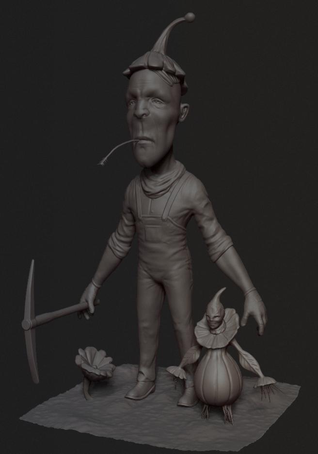 Fantasy Worker [WIP] — polycount