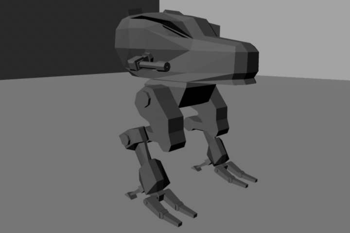 Raptor Mech — polycount