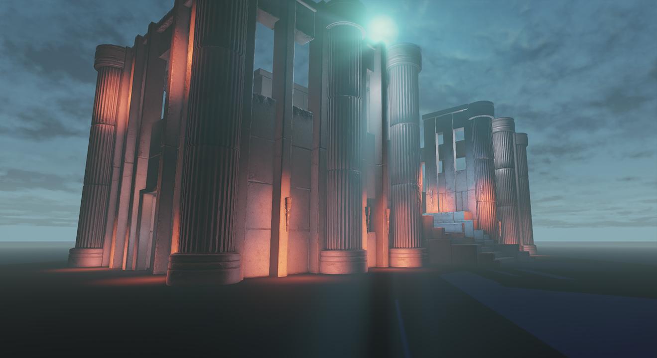 temple UDK — polycount