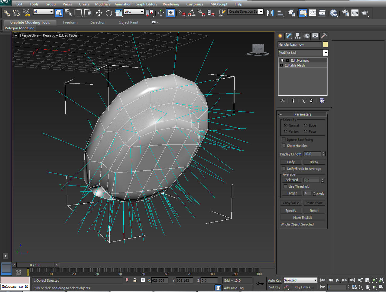 Xsi to Marmoset obj problem — polycount