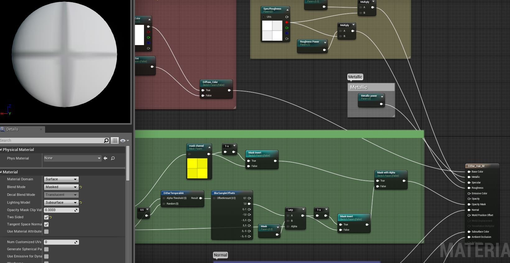 Hair Unreal 4 - Issues — polycount