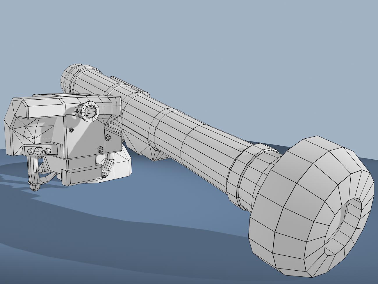 WIP Javelin Weapon model — polycount