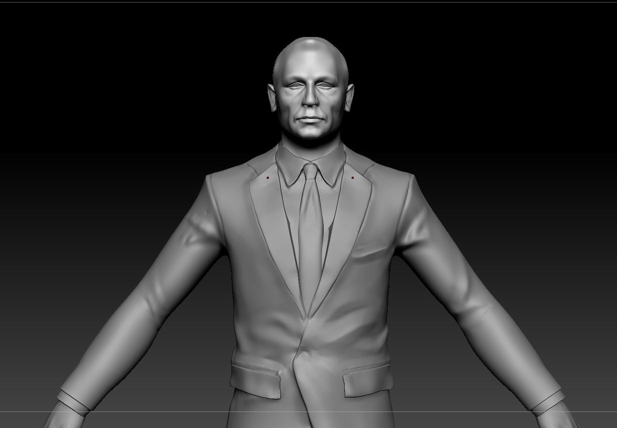 Daniel Craig_James Bond WIP — polycount