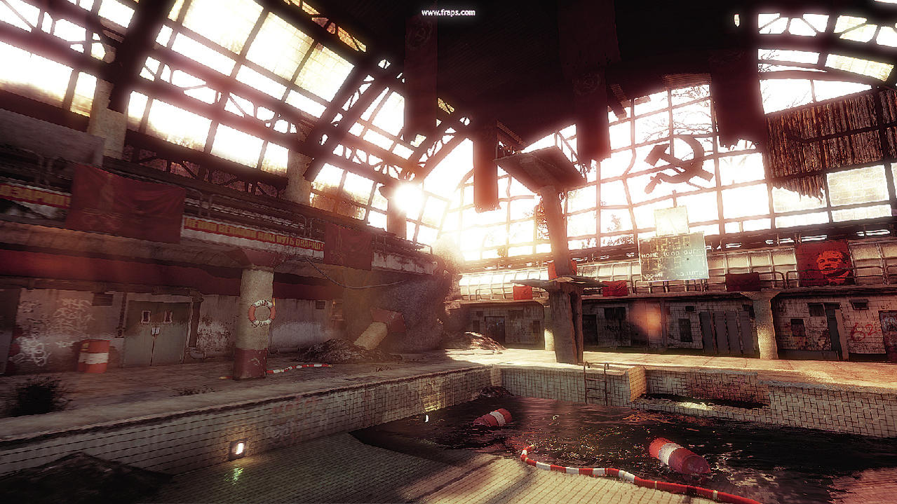 Cryengine old soviet swimming pool — polycount