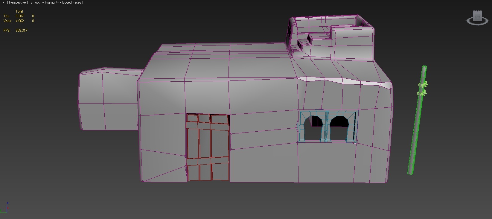 Environment modelling. — polycount