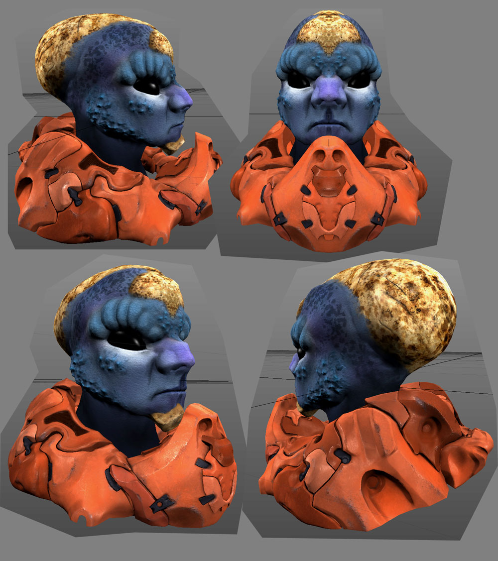Looking for feedback on bust — polycount