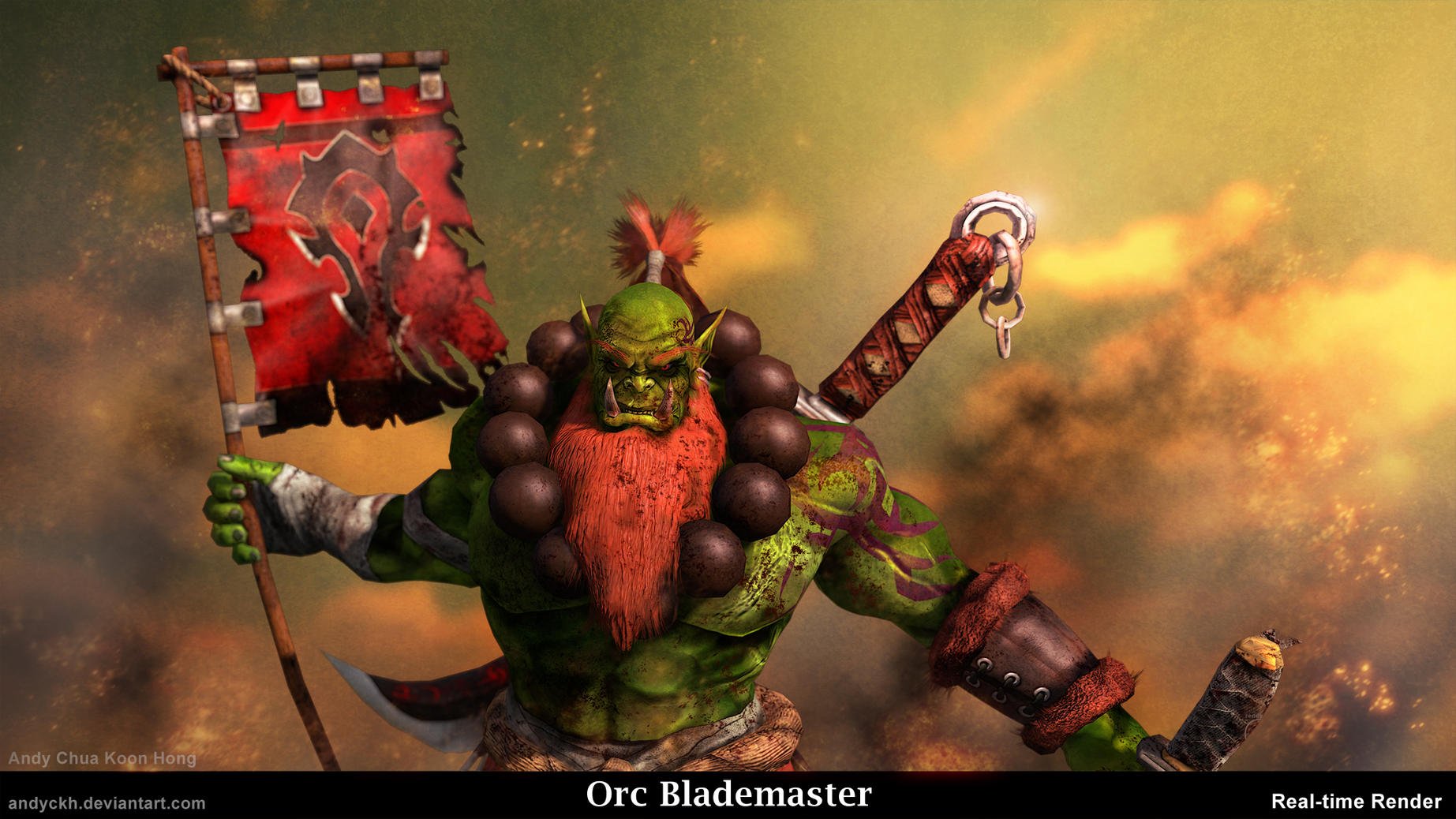 Orc Blademaster from Warcraft — polycount