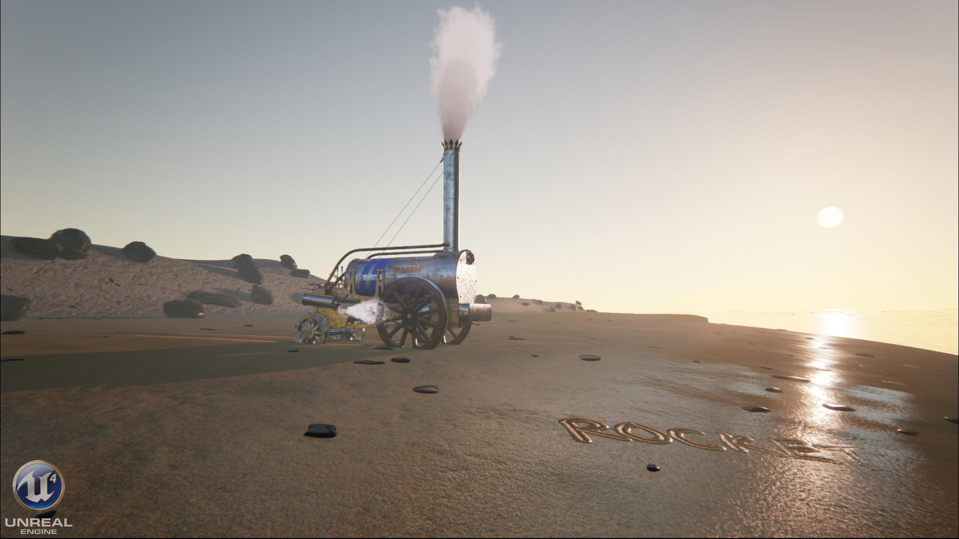 Stephenson's Rocket, The Steam Engine — polycount