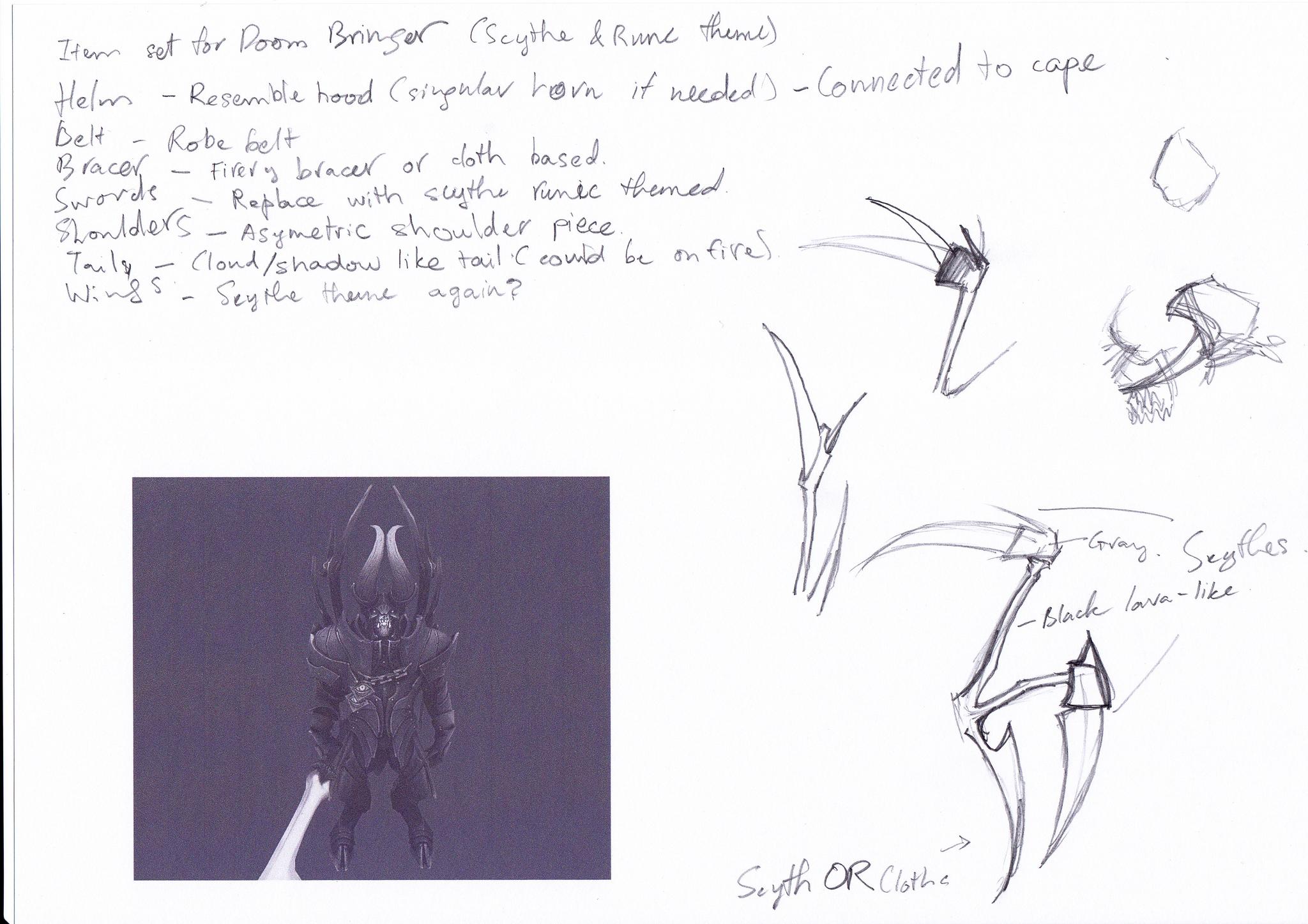 [DOTA 2] Doom Bringer Runic Scythe item set — polycount