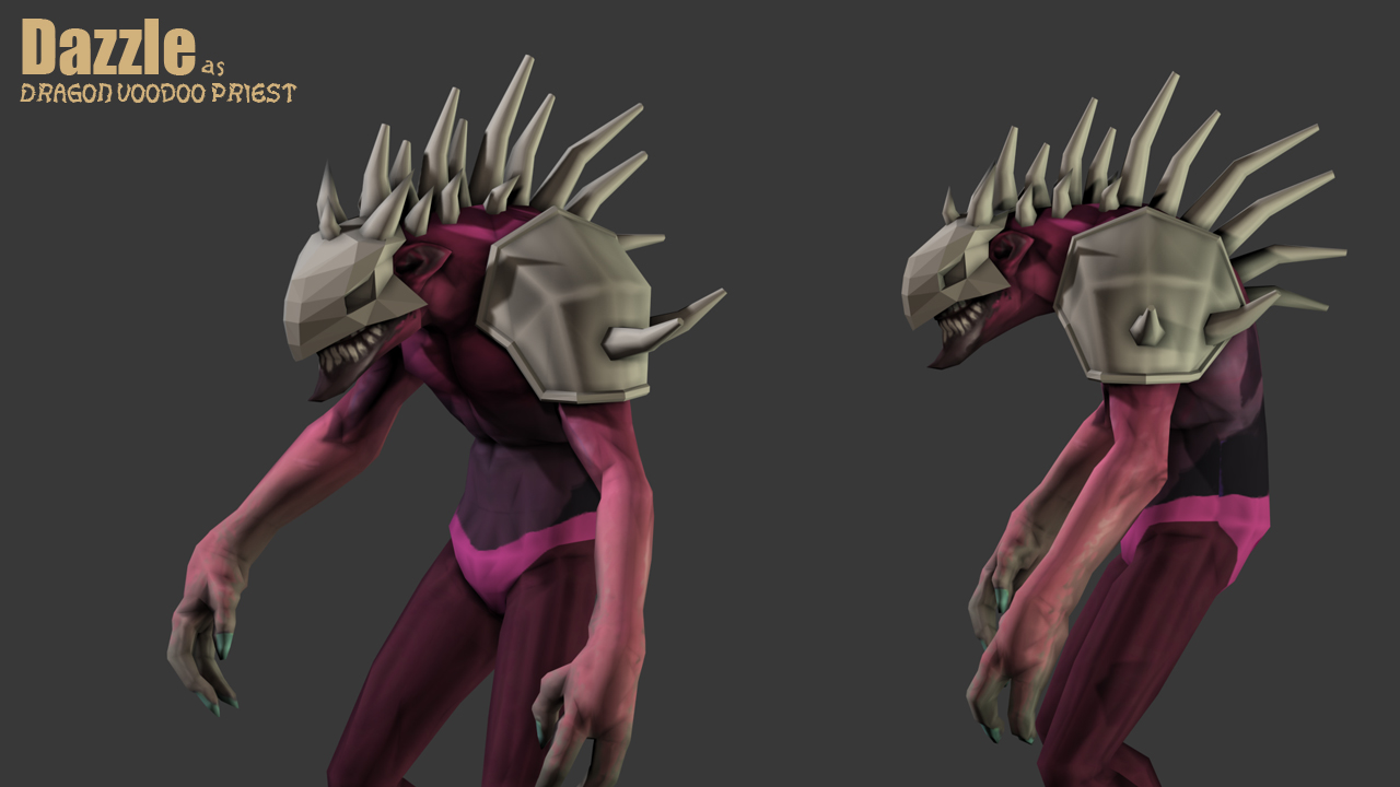 [DOTA2] - Dazzle - Dragon Voodoo set — polycount