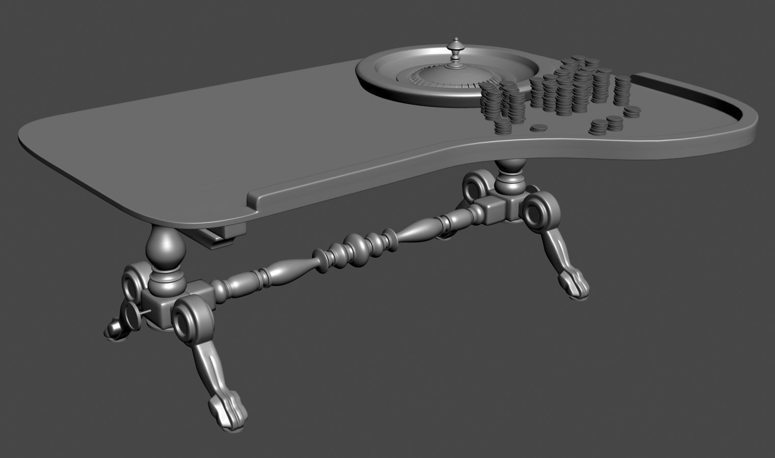 Roulette Table — polycount